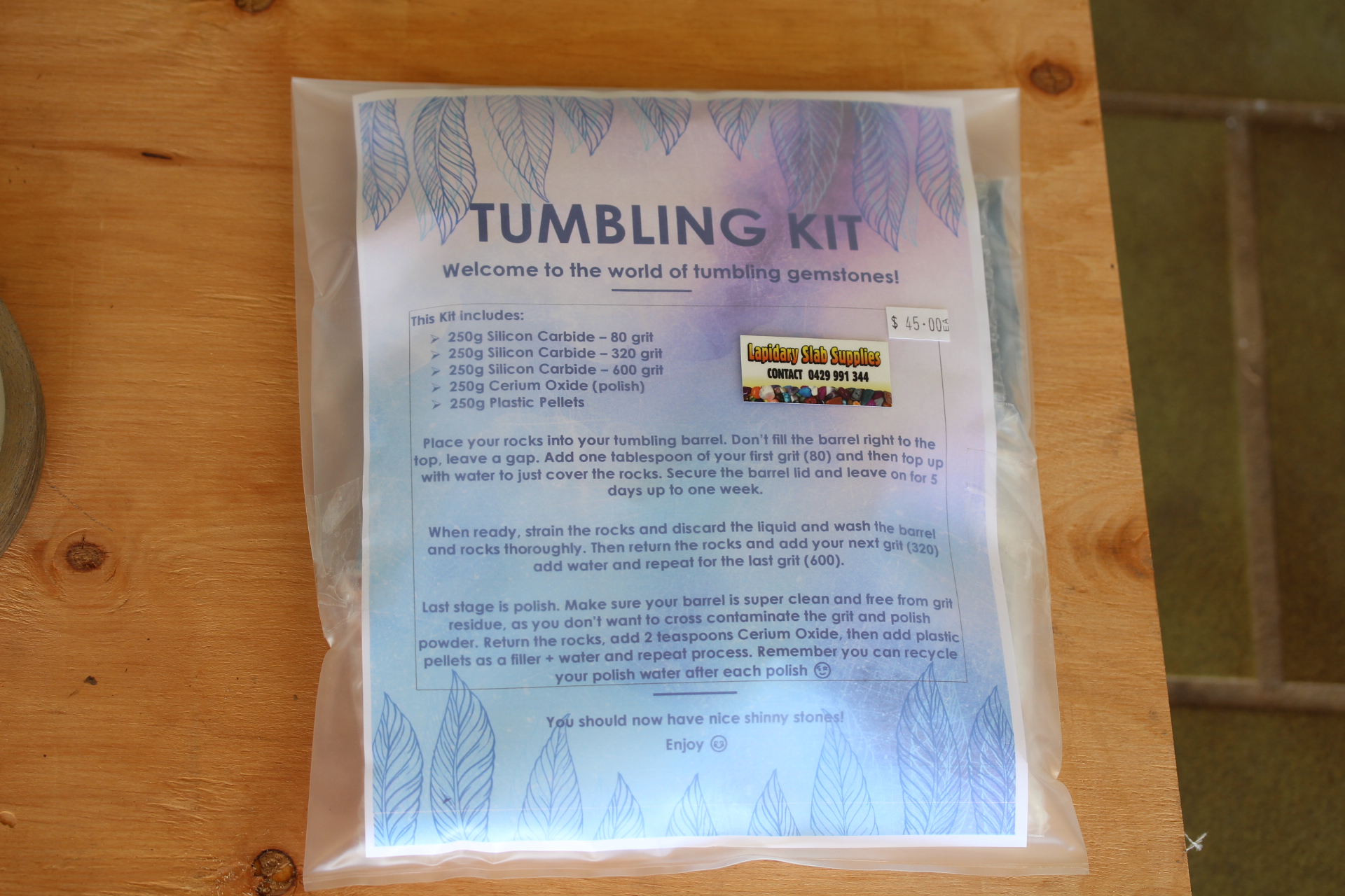 Tumbling Kits (without tumbler) - Lapidary Slab Supplies